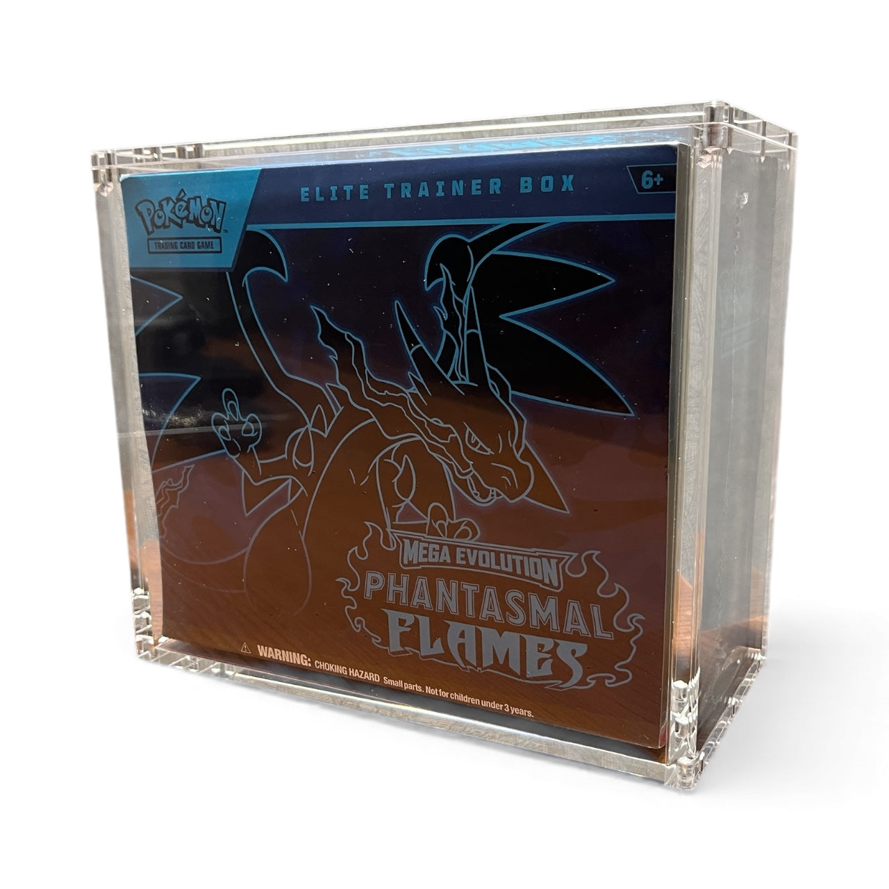 Pokémon ETB Acrylic Display Box – Magnetic, Stackable Case – Titan Display
